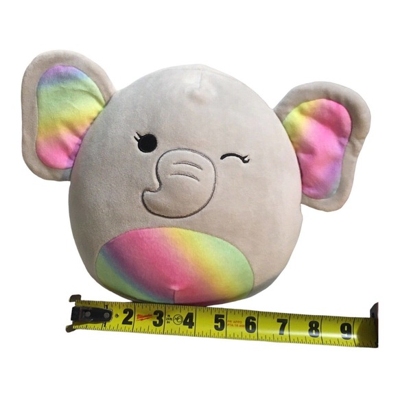 Kellytoy | Toys | Squishmallow Mila Elephant Soft Gray Rainbow 8 Plush ...